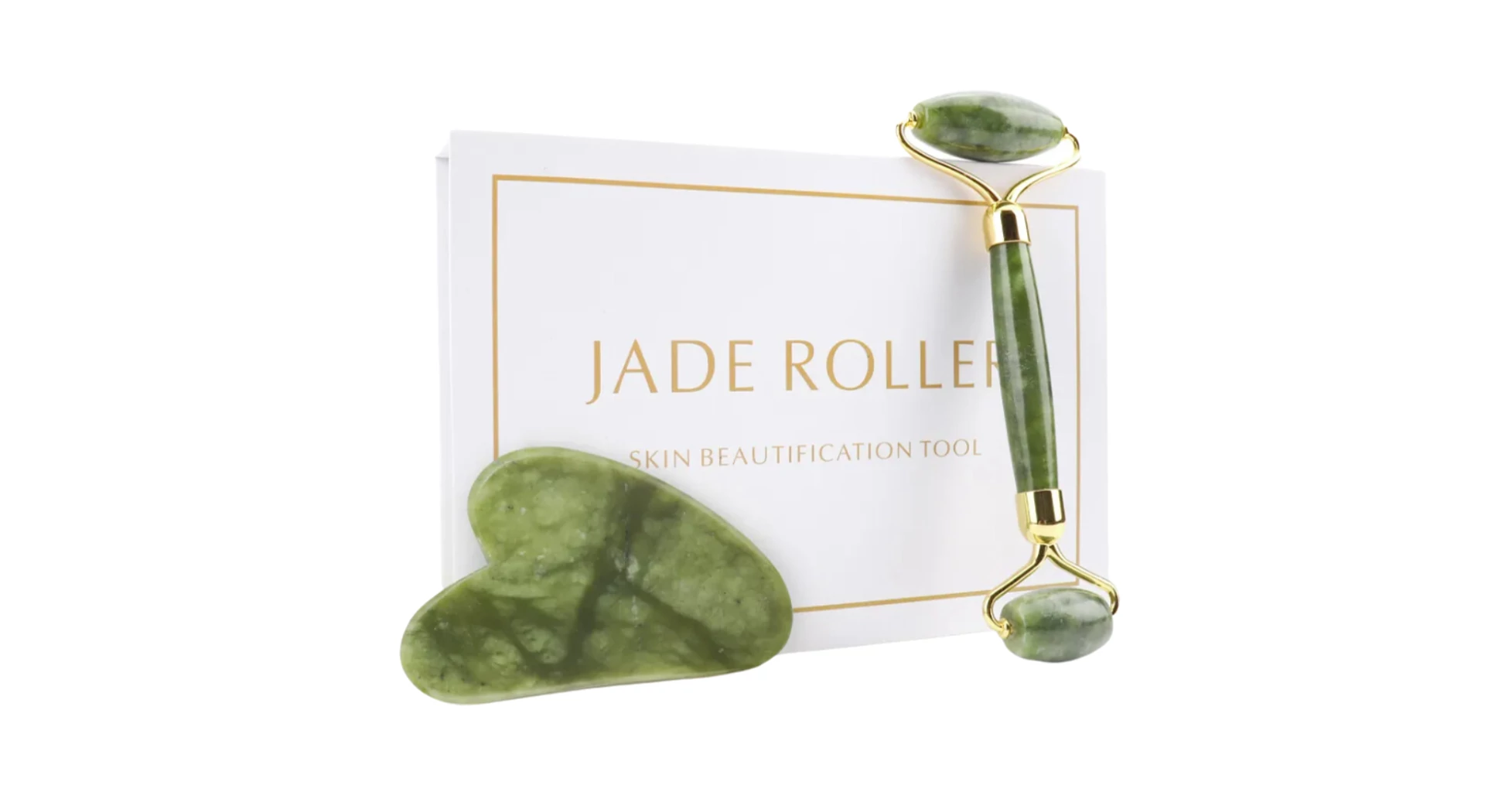 Jáde arc-és Gua-sha masszírozó szett